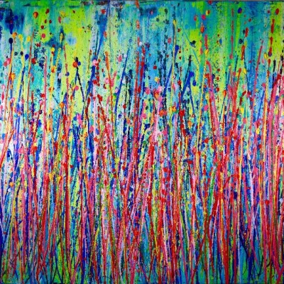 Red Forest Abstract by Nestor Toro - ABSTRACT ART - NESTOR TORO - LOS ...