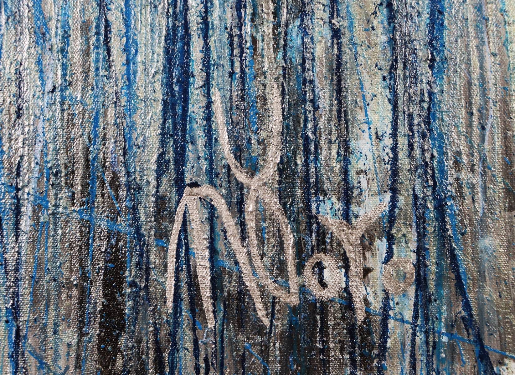 SOLD - Nighttime Fearlessness - ABSTRACT ART - NESTOR TORO - LOS ANGELES