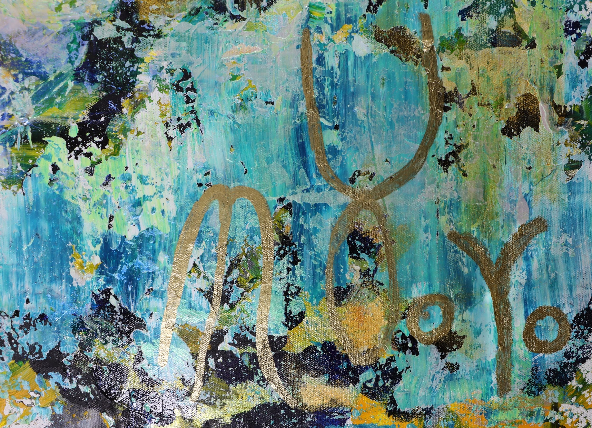 Prismatic Moss Forest - ABSTRACT ART - NESTOR TORO - LOS ANGELES
